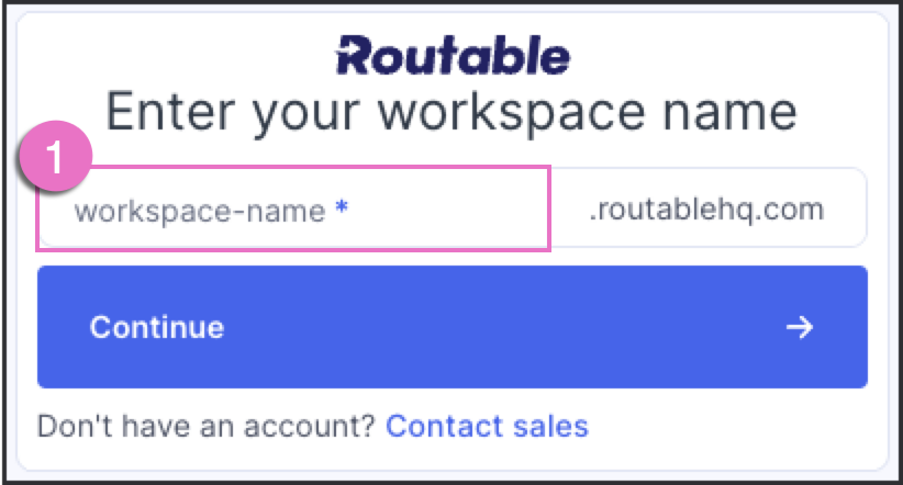 How to log in – Routable