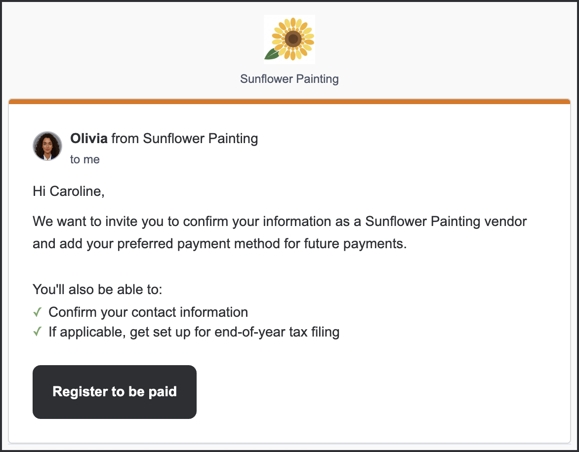 What does a vendor invite look like? – Routable